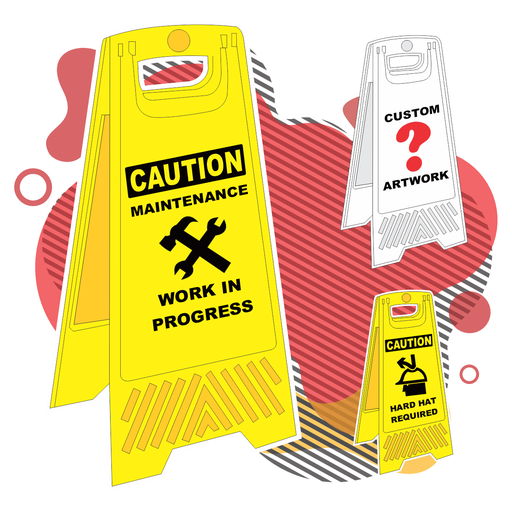 A-Frame Floor Stands | Portable Hazard & Safety Signs