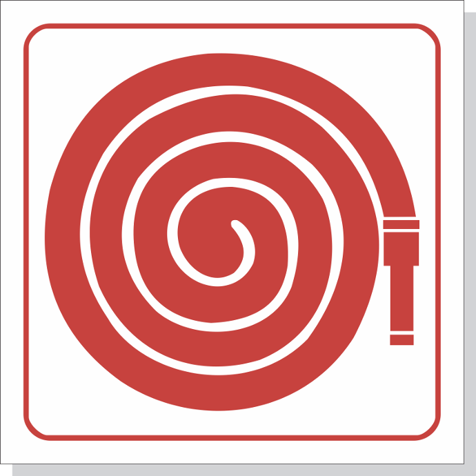 FB1 SABS Location of fire fighting equipment (red arrow) safety sign