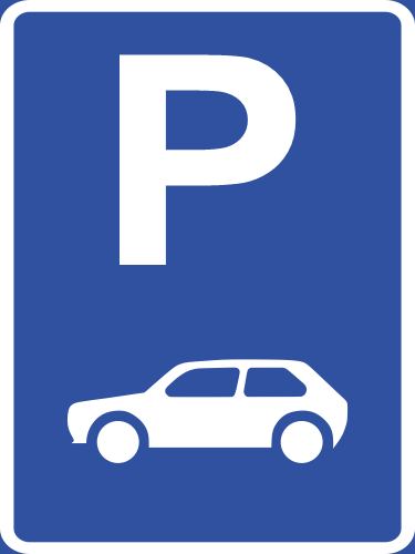 R308-P - Motor Car Parking Reservation Road Sign | Safety Signs & Equipment