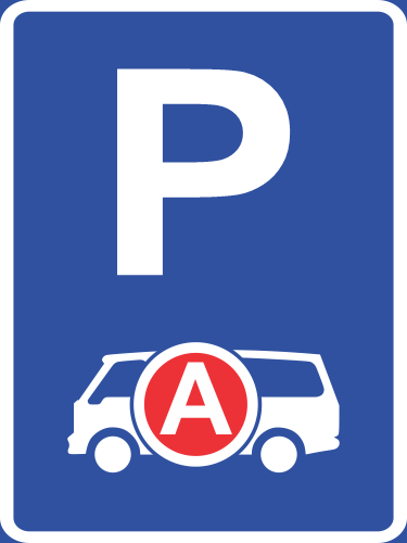 R321-P - Emergency Vehicle Parking Reservation Road Sign | Safety Signs ...