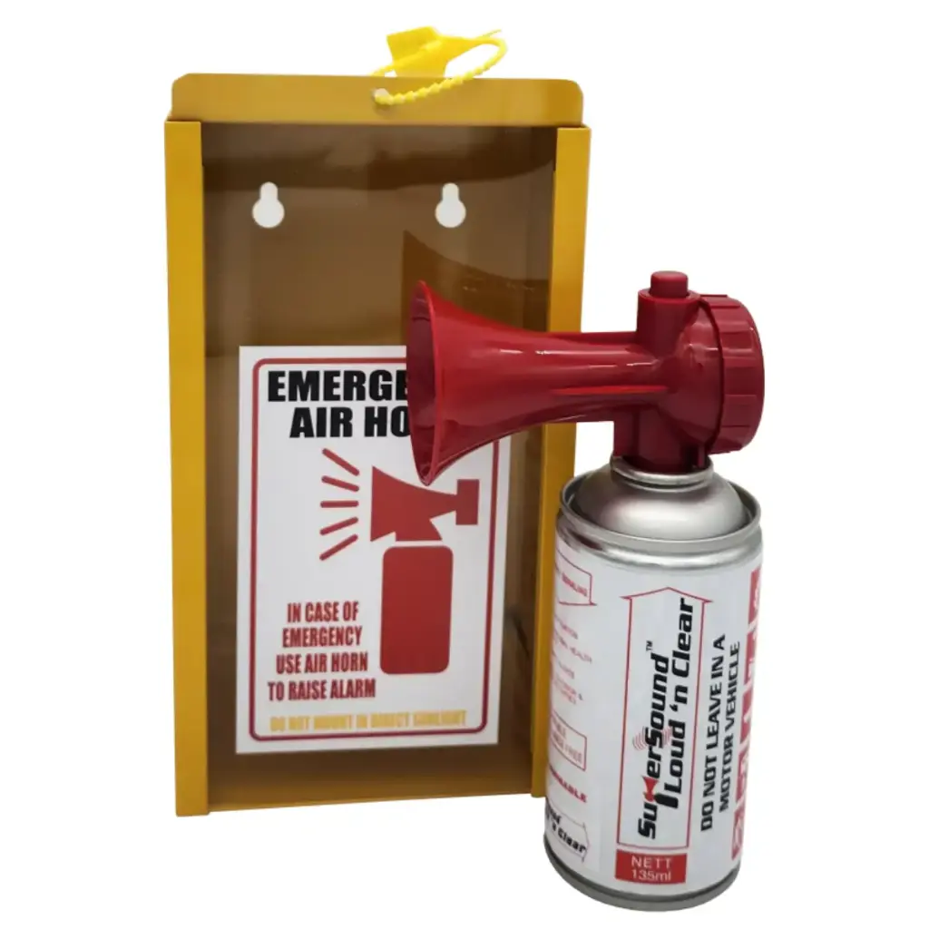 SuperSound Air Horn 135ml with Wall Mount Metal Case