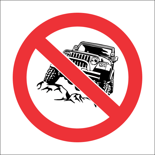 PR11 - No Off-Roading Sign | Safety Signs & Equipment