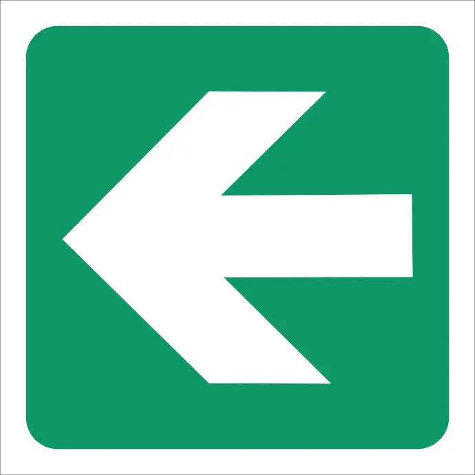 GA2 - General Direction Sign | Safety Signs & Equipment