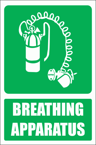 GA24E - Breathing Apparatus Explanatory Sign | Safety Signs & Equipment