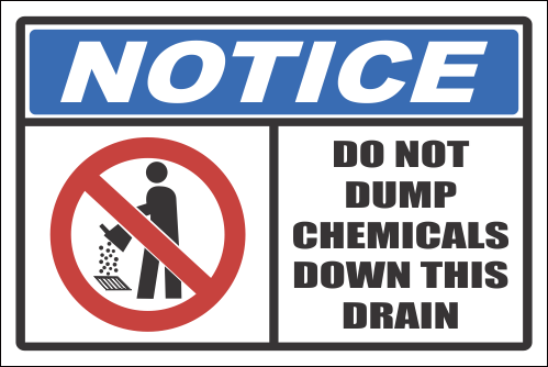 H5 - Do Not Dump Chemicals Sign | Safety Signs & Equipment