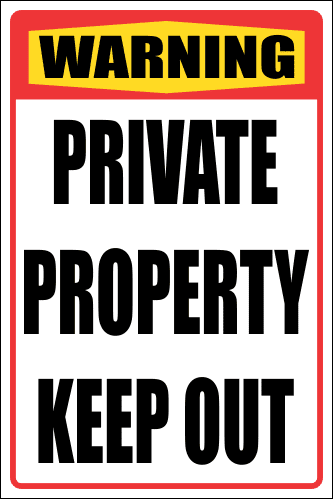 SE87 - Warning Private Property Sign | Safety Signs & Equipment