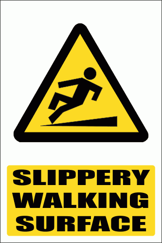 WW16E - Slippery Walking Surface Explanatory Safety Sign | Safety Signs ...