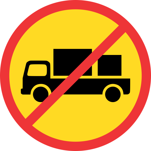 TR228 - Temporary No Delivery Vehicles Road Sign | Safety Signs & Equipment