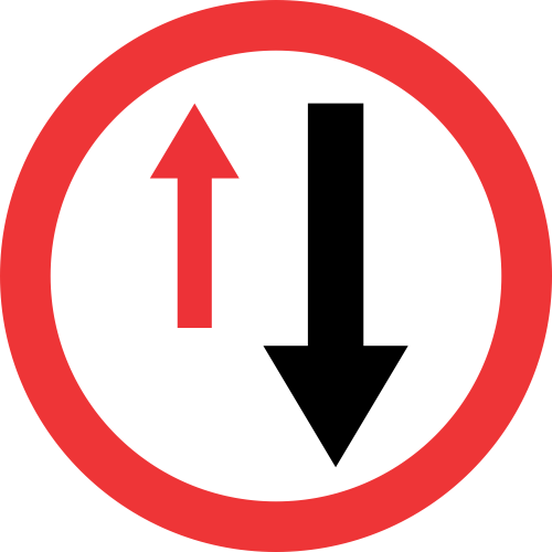 R6 - Yield To Oncoming Traffic Road Sign | Safety Signs & Equipment