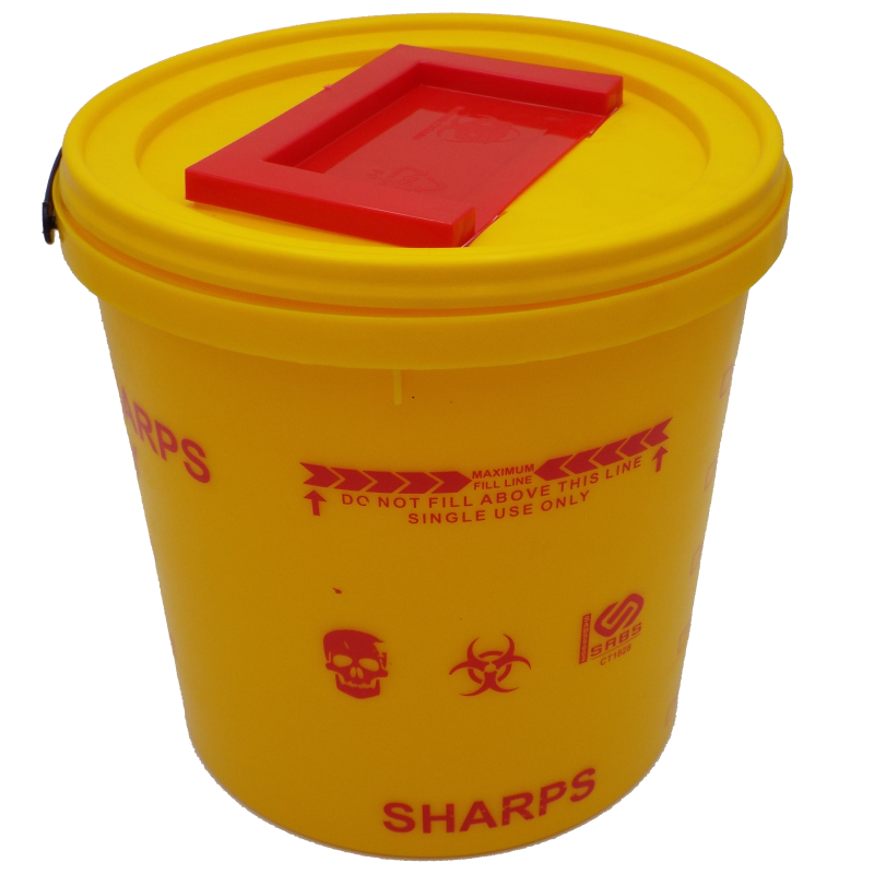 10L Sharps Container - Safe & Durable Medical Waste Disposal