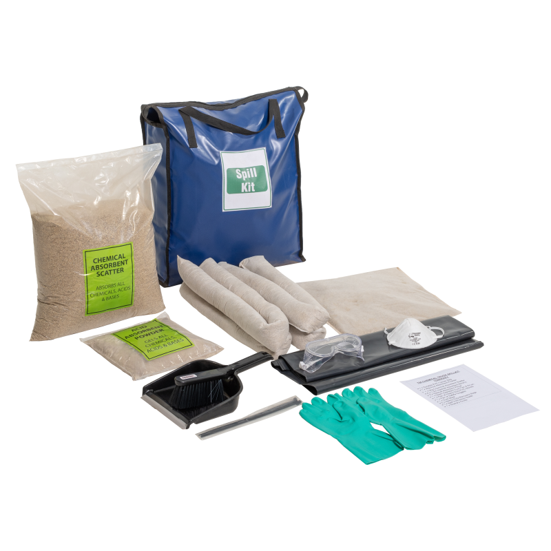 75L Chemical/Acid PVC Bag Spill Kit | Safety Signs & Equipment