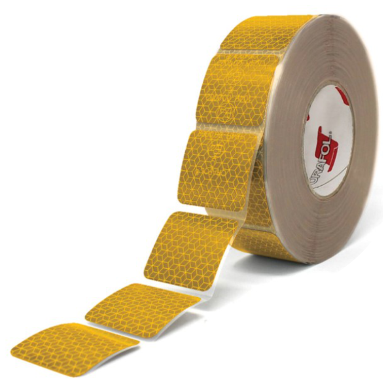 Vehicle Conspicuity Segmented Tape (Prismatic) - 50m Roll - Yellow ...