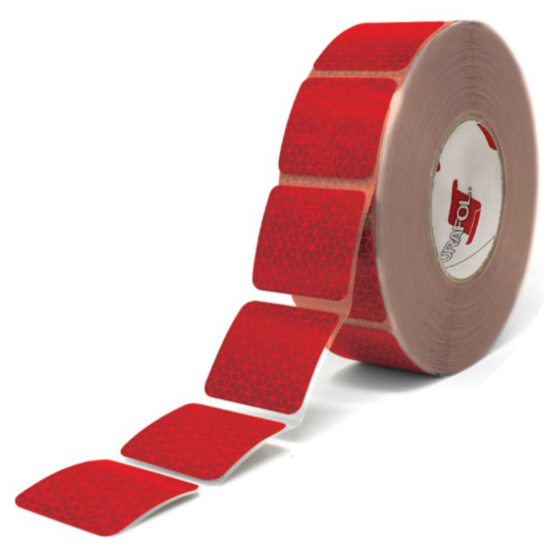 Vehicle Conspicuity Segmented Tape (Prismatic) - Sold by meter - Red ...