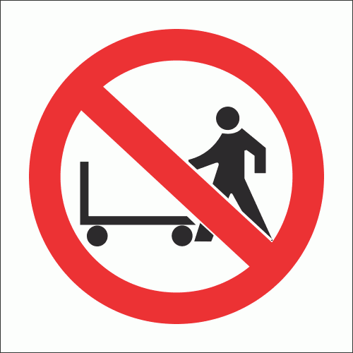 PV9 - No Hand Trolleys Safety Sign | Safety Signs & Equipment
