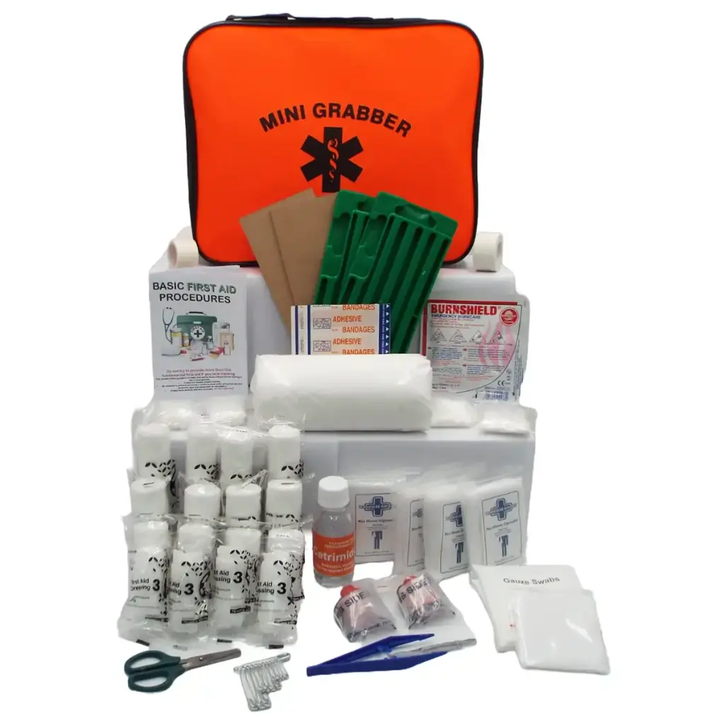 Regulation 3 First Aid Kit complete with Mini Grabber First Aid Bag
