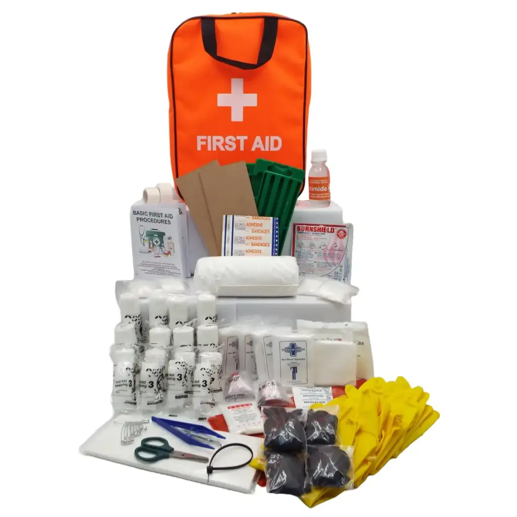 Regulation 7 First Aid Kit complete with Orange First Aid Bag