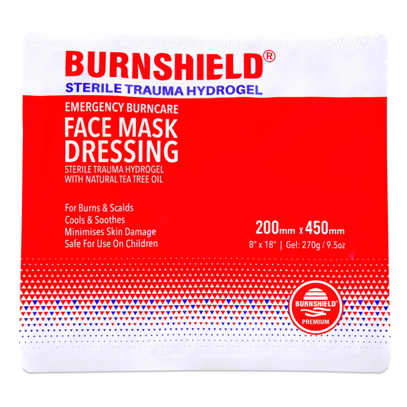 Burnshield Face Mask Dressing 200x450mm - Effective Burn Care