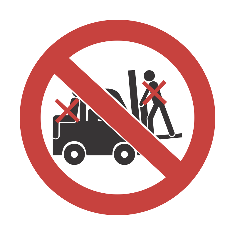PV29 - SABS No lifting on forklift safety sign | Safety Signs & Equipment
