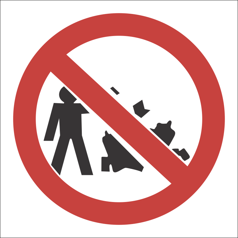 PV23 - SABS No littering-safety sign | Safety Signs & Equipment