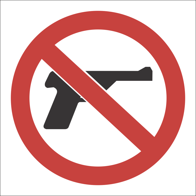 PV19 - SABS No firearms allowed safety sign | Safety Signs & Equipment