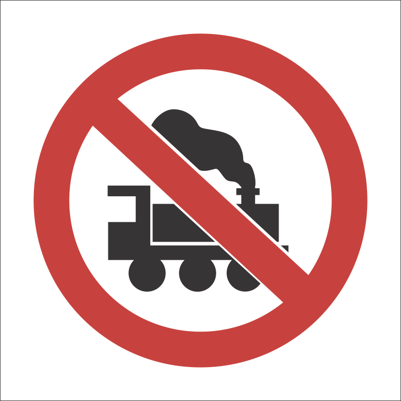 PV17 - SABS No locomotives safety sign | Safety Signs & Equipment