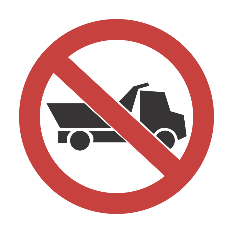 PV15 - SABS Heavy vehicles not allowed safety sign | Safety Signs ...
