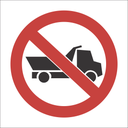 PV15 - SABS Heavy vehicles not allowed safety sign | Safety Signs ...