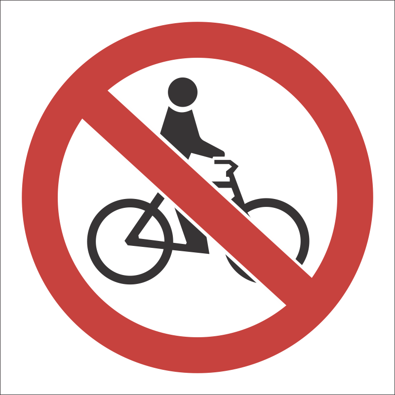 PV7 - SABS No cycling safety sign | Safety Signs & Equipment