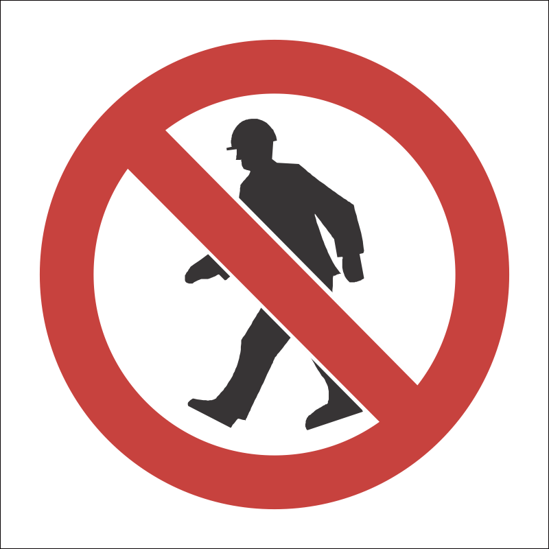 PV3 - SABS Thoroughfare prohibited safety sign | Safety Signs & Equipment
