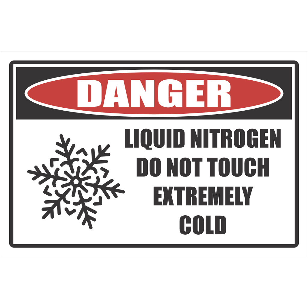 Liquid Nitrogen Danger Sign - DG2