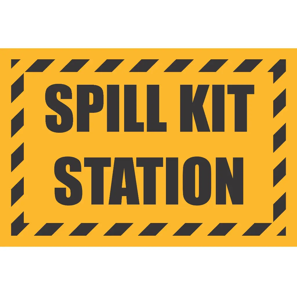 Spill Kit Station Safety Sign - WF48