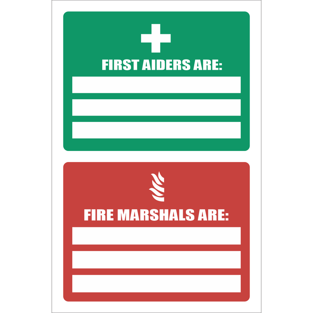 First Aider & Fire Marshal Sign - FA70