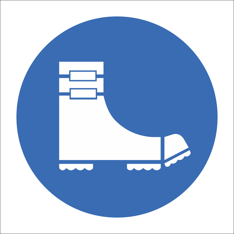 MV22 - SABS Foot spats safety sign | Safety Signs & Equipment