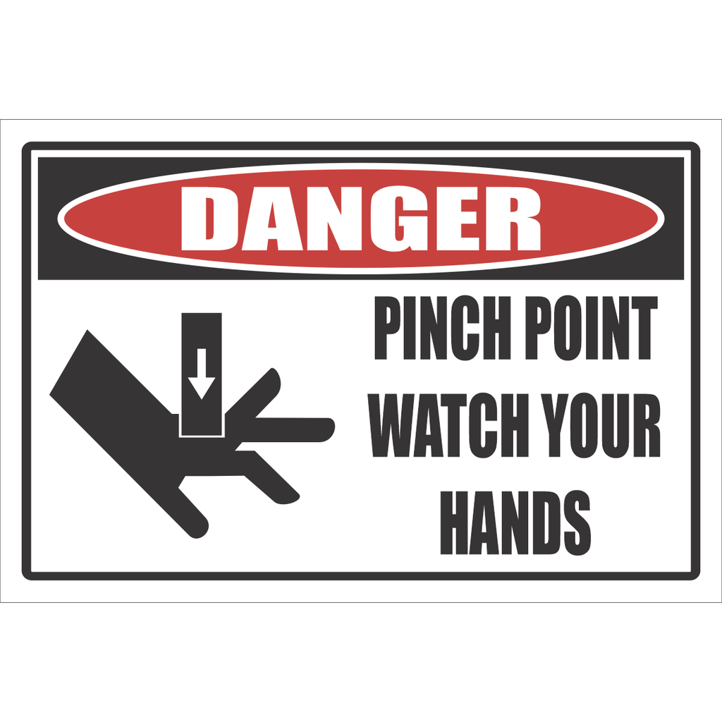 Pinch Point Danger Sign - DG15