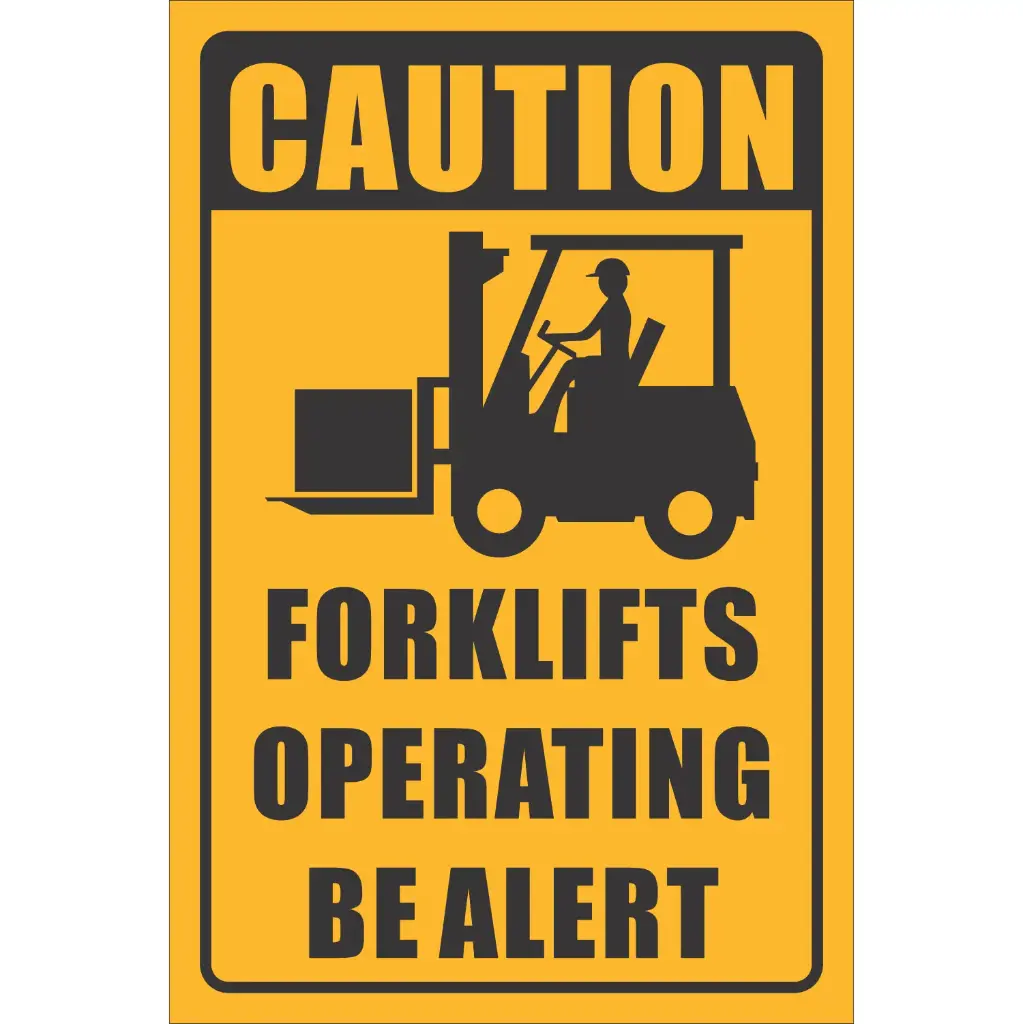 Forklifts Operating Area Sign - FLS6