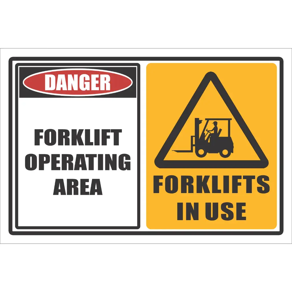 Forklift Area Sign - FLS11