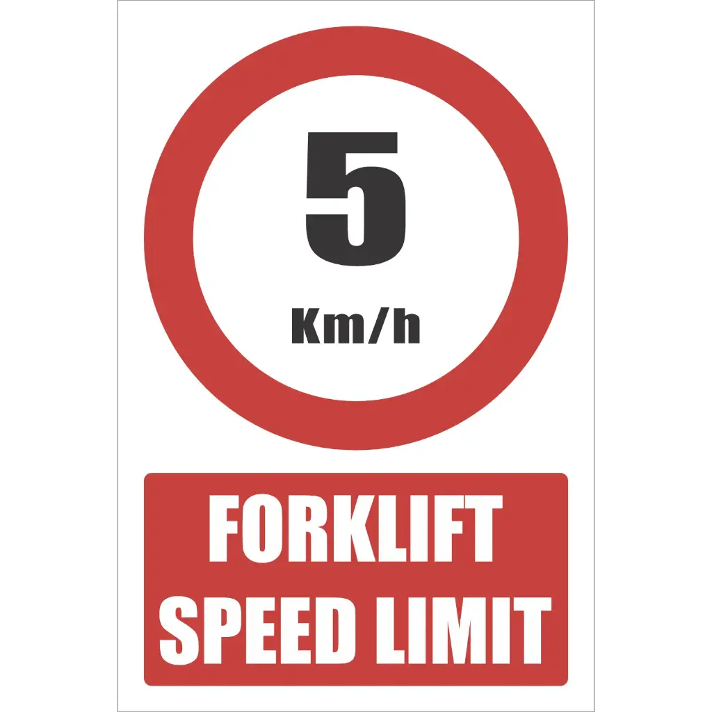 Forklift Speed Limit Sign - FLS12