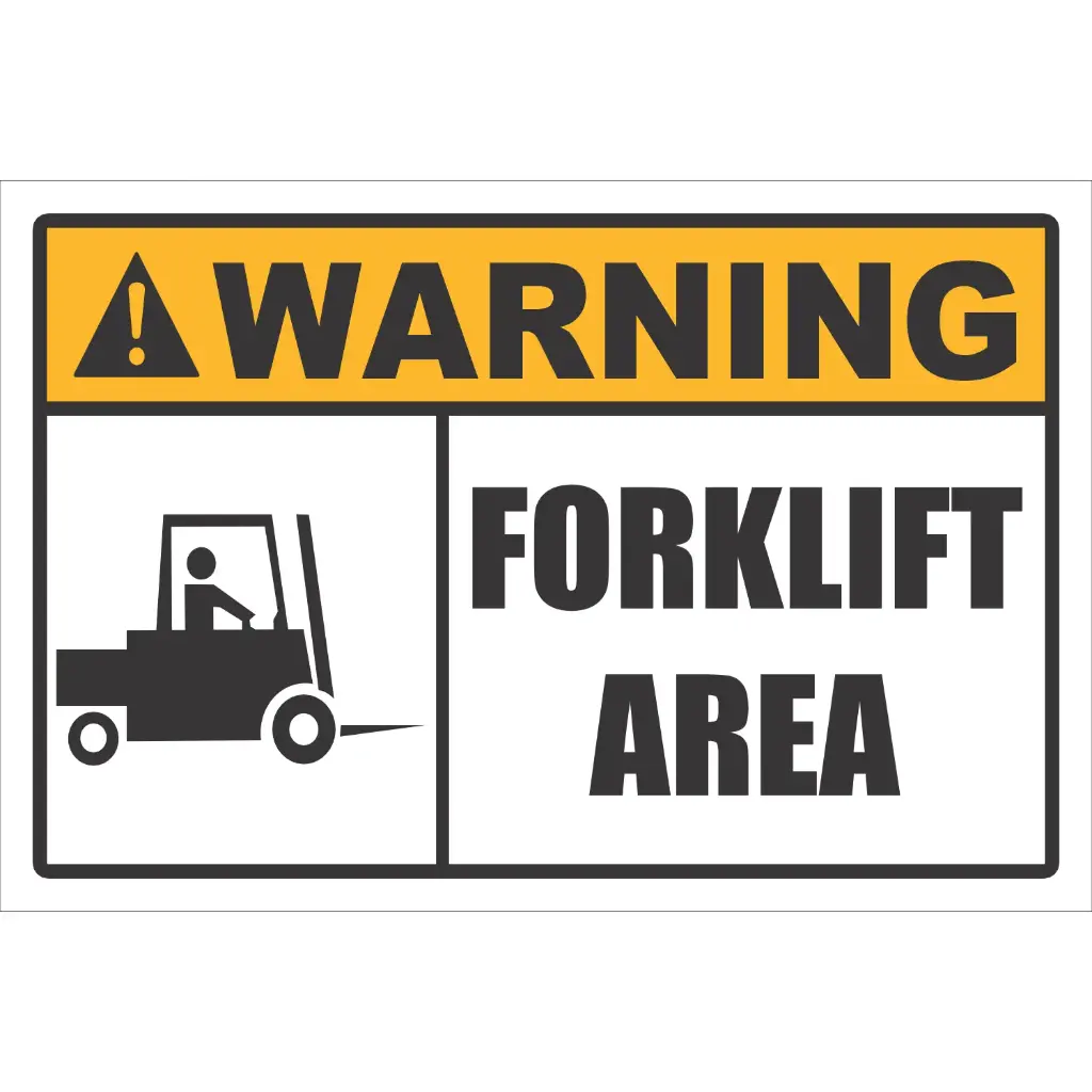 Forklift Area Sign - FLS19