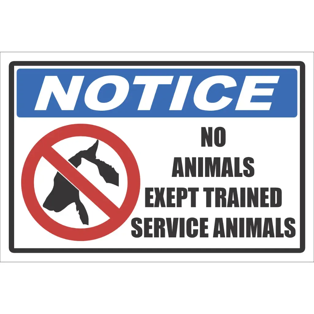 NT19 - No Animals Sign | Safety Signs & Equipment