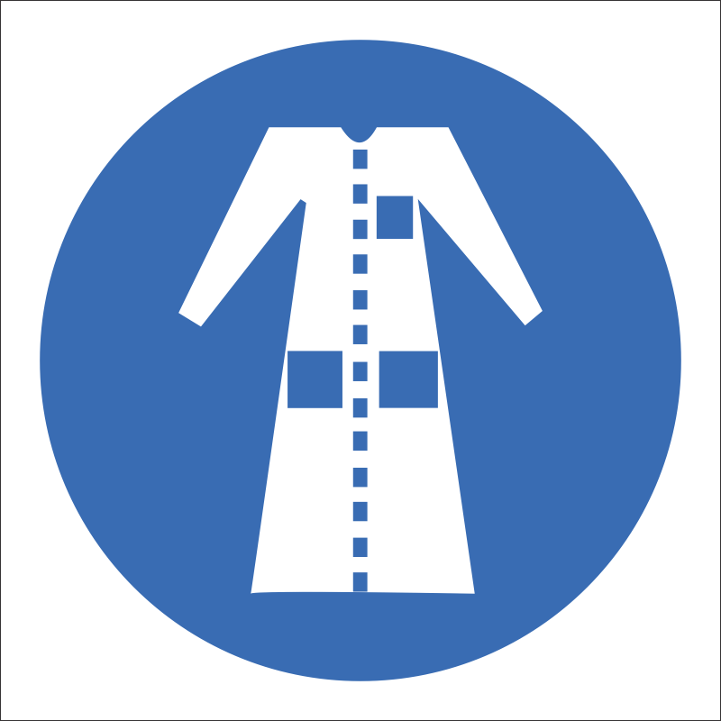 MV21 - SABS Lab coat must be worn safety sign | Safety Signs & Equipment
