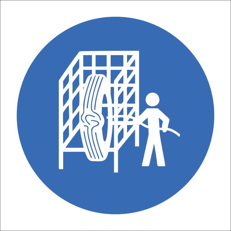 MV16 - SABS Safety cage safety sign | Safety Signs & Equipment