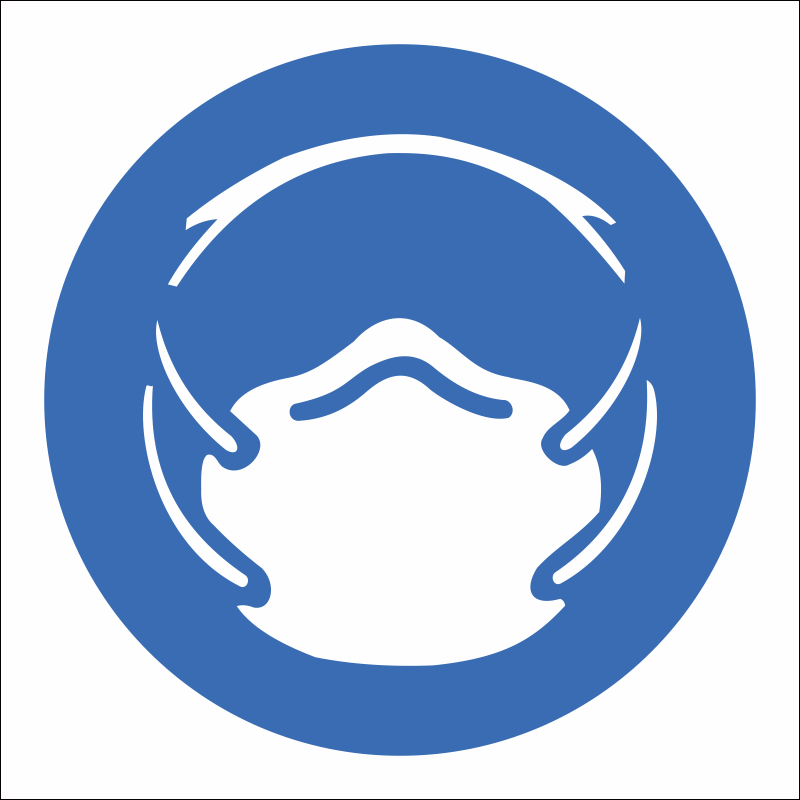MV12 - SABS Dust mask protection safety sign | Safety Signs & Equipment