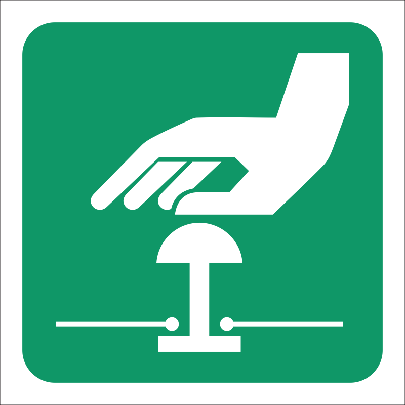 GA29 - SABS Emergency stop safety sign | Safety Signs & Equipment