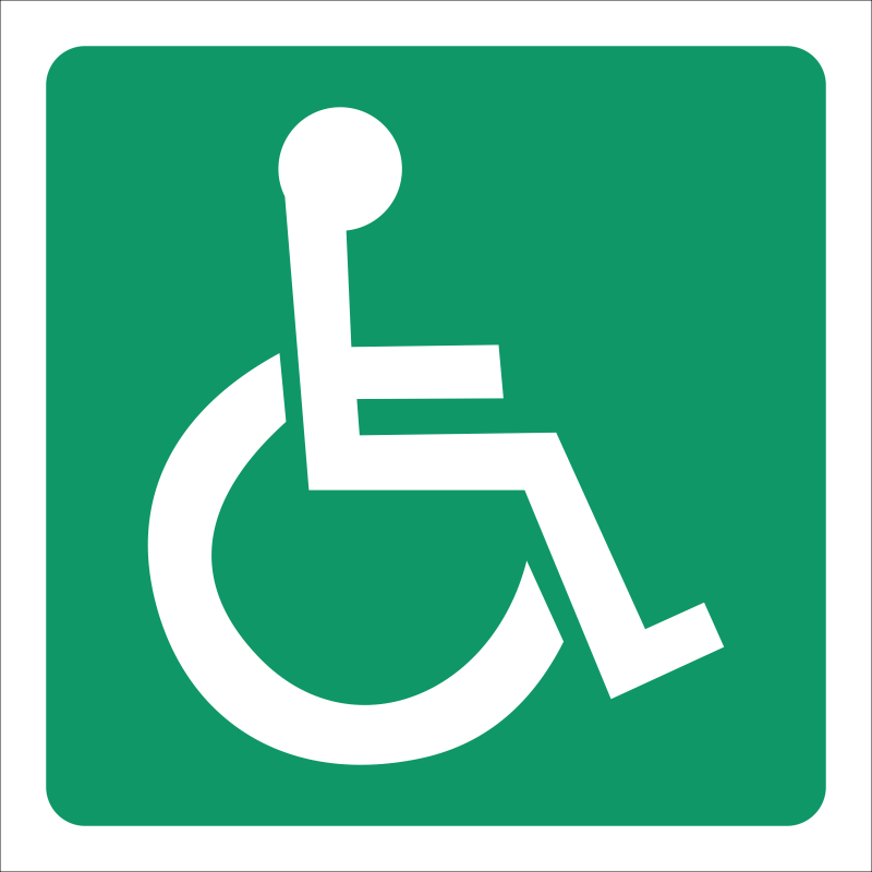 GA22 - SABS Wheel chair safety sign | Safety Signs & Equipment