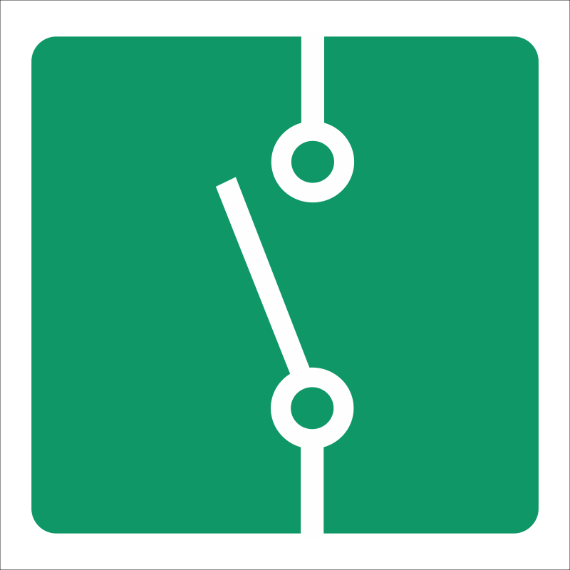 GA16 - SABS Electric isolator switch safety sign | Safety Signs & Equipment