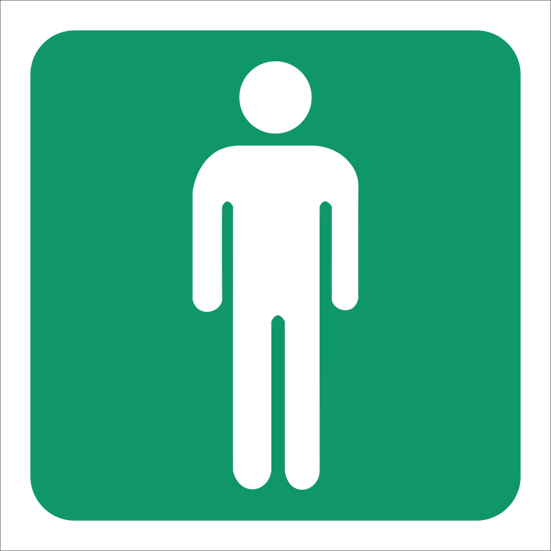 GA11 - SABS Gents toilet safety sign | Safety Signs & Equipment