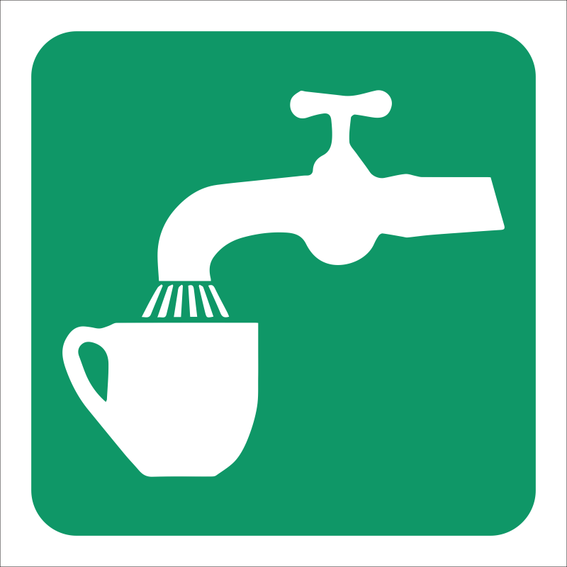 GA6 - SABS Drinking water safety sign | Safety Signs & Equipment