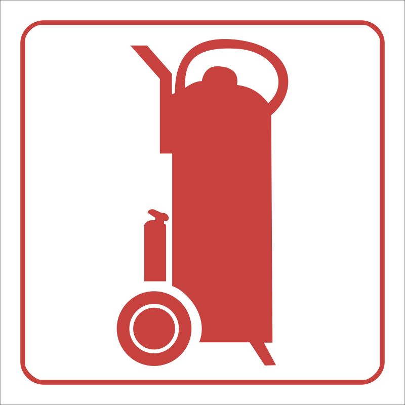 FB14 - SABS Fire trolley safety sign | Safety Signs & Equipment