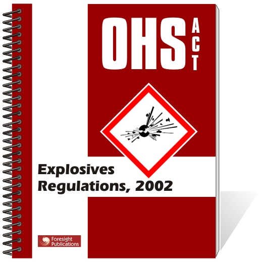 OHS Act - Explosives Regulations Book | Safety Signs & Equipment