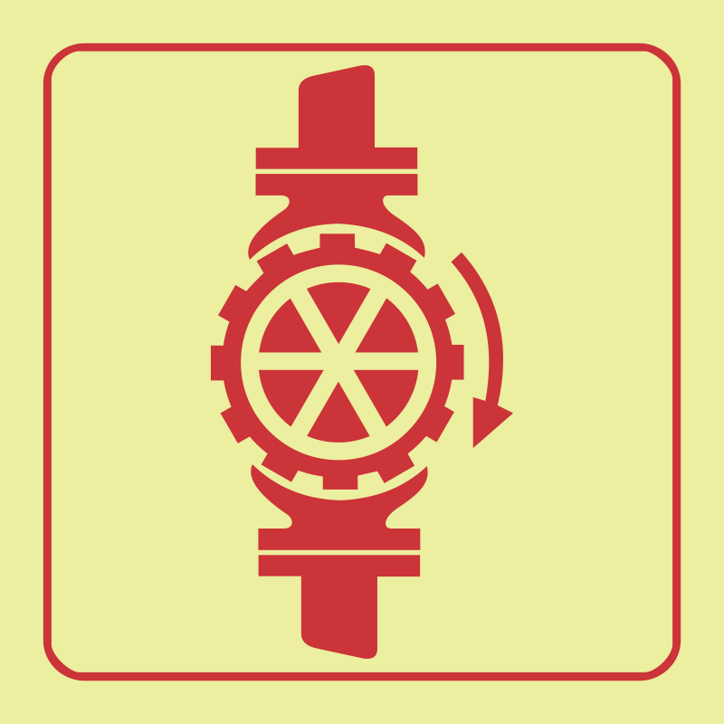 F32 - SABS Sprinkler stop valve photoluminescent safety sign | Safety ...